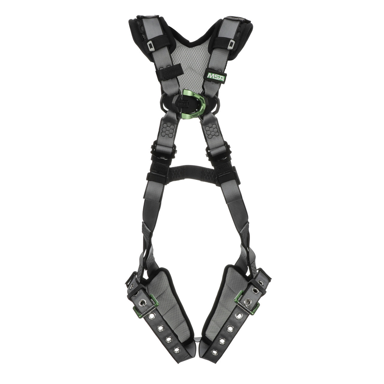 V-FIT Safety Harness - Quick-Connect Leg Straps, Back & Chest D-Ring ...