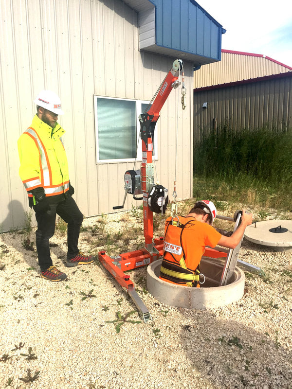 Pro-3 Series Davit - 98" Height - Hoist System - Tuff Built