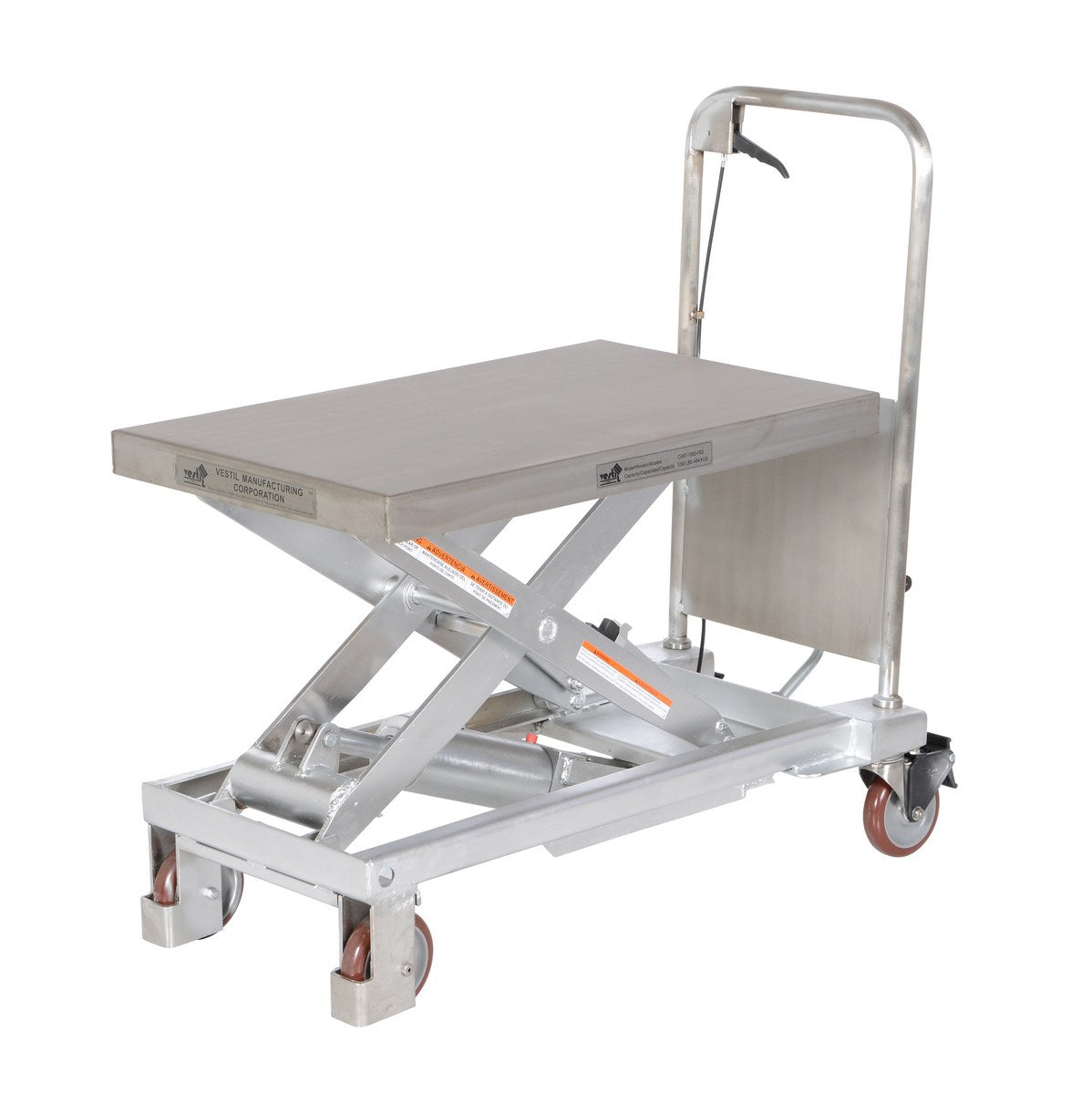 1000 Lb. Partially Stainless Steel Scissor Cart – CART-1000-PSS – Vest ...