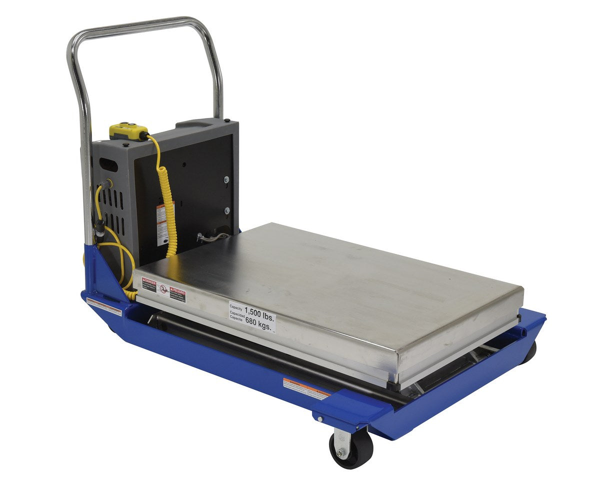 1500 Lb. Partially Stainless Steel Foot Pump Powered Scissor Cart – CA ...