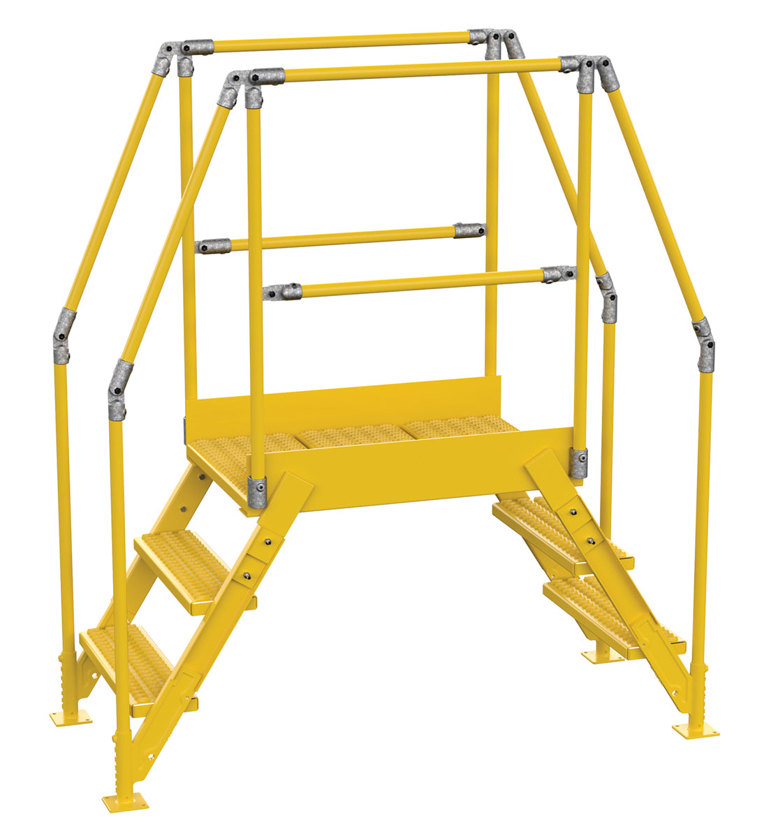 Crossover Ladder - 3 Step, 36" Platform - Steel - Vestil – Industrial ...