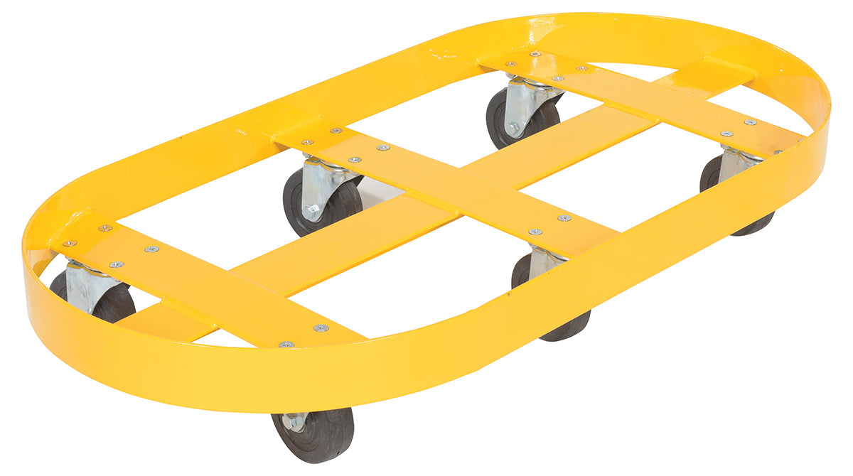Steel Double Drum Dolly with Glass Filled Nylon Casters – 2000 Lb. Cap ...