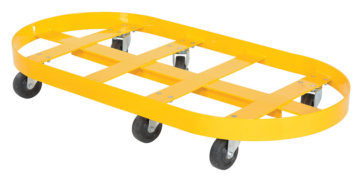 Steel Double Drum Dolly with Glass Filled Nylon Casters – 2000 Lb. Cap ...