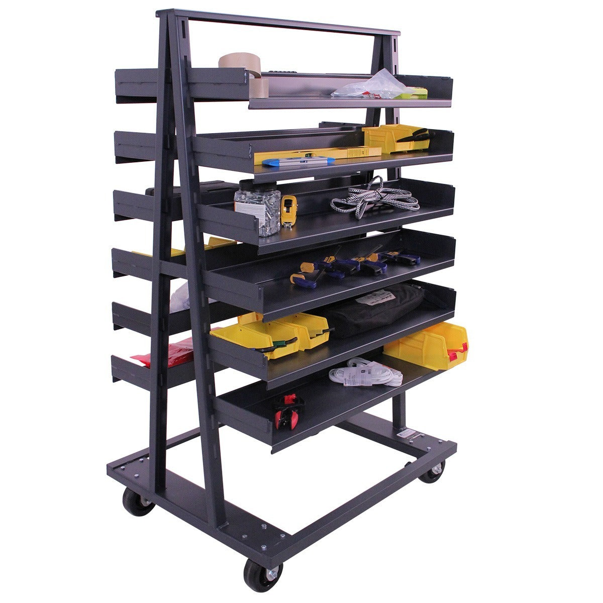 Double-Sided A-Frame Cart - (12) Trays - Ultra Heavy Duty - Valley Cra ...