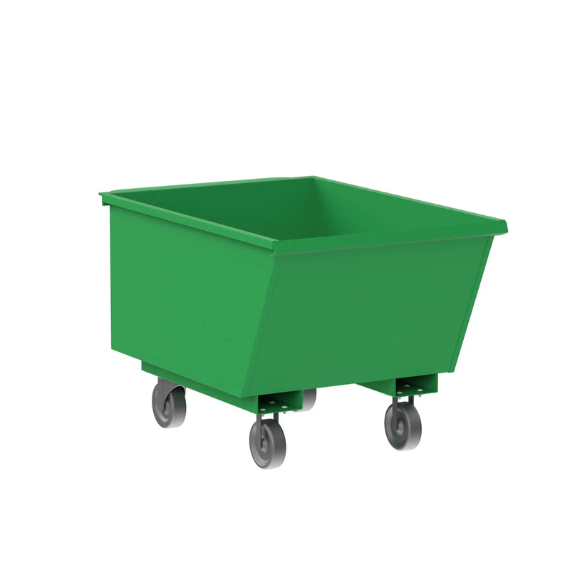 Mobile Hopper - 1/2 Cubic Yard - Forkliftable - Steel - Ultra-Heavy Du