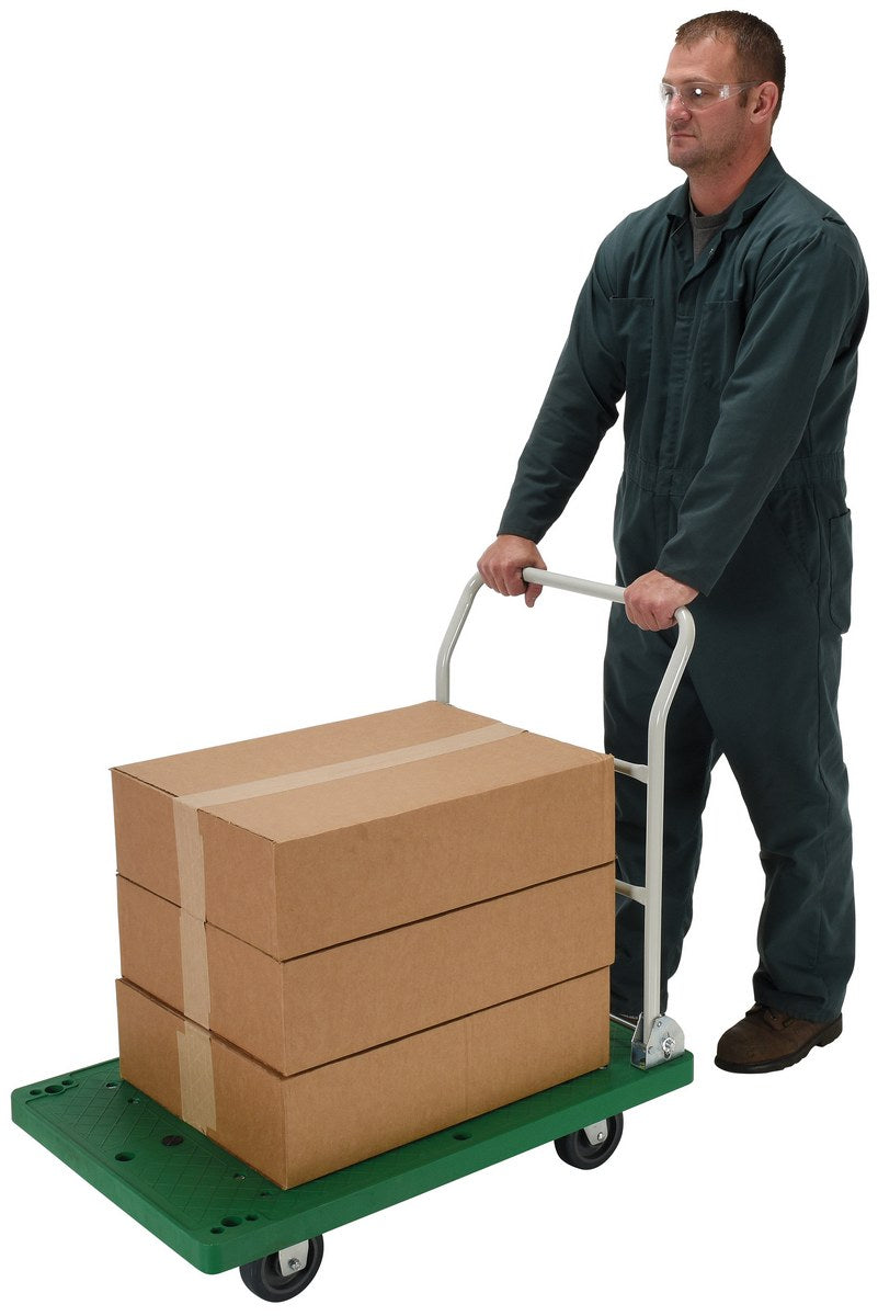 500 Lb. Plastic Platform Truck with Folding Handle – FPT-2537 – Vestil ...