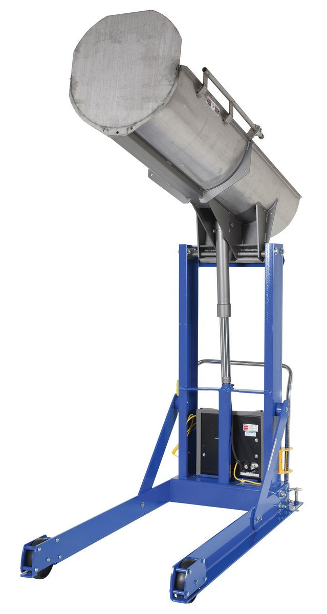 Stainless Steel Portable Hydraulic Drum Dumper – 60 In. Dump Height ...