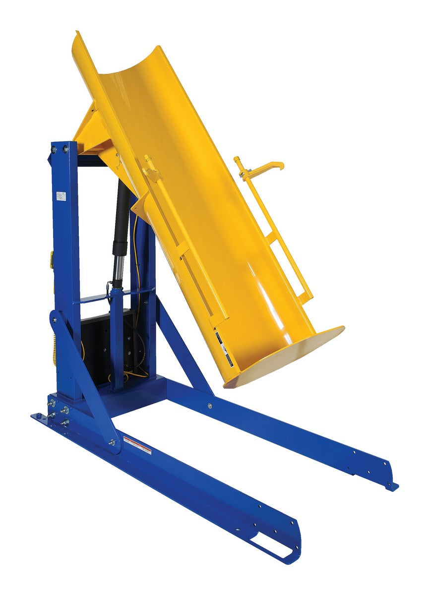 Steel Stationary Hydraulic Drum Dumper – 60 In. Dump Height – 750 lb C ...