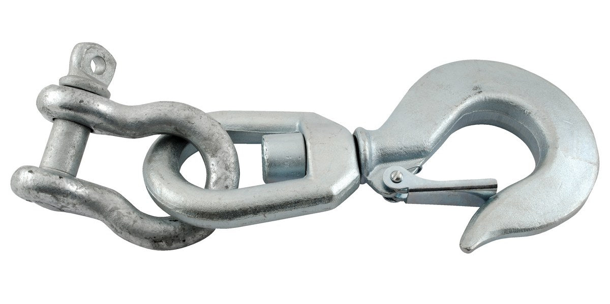 Steel Swivel Hook w/ Shackle - 10000 lbs - Vestil – Industrial ProShop