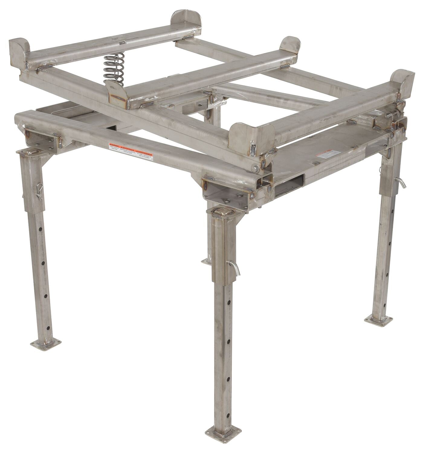 4400 Lb. Stainless Steel Intermediate Bulk Container Tilt Stand with F ...