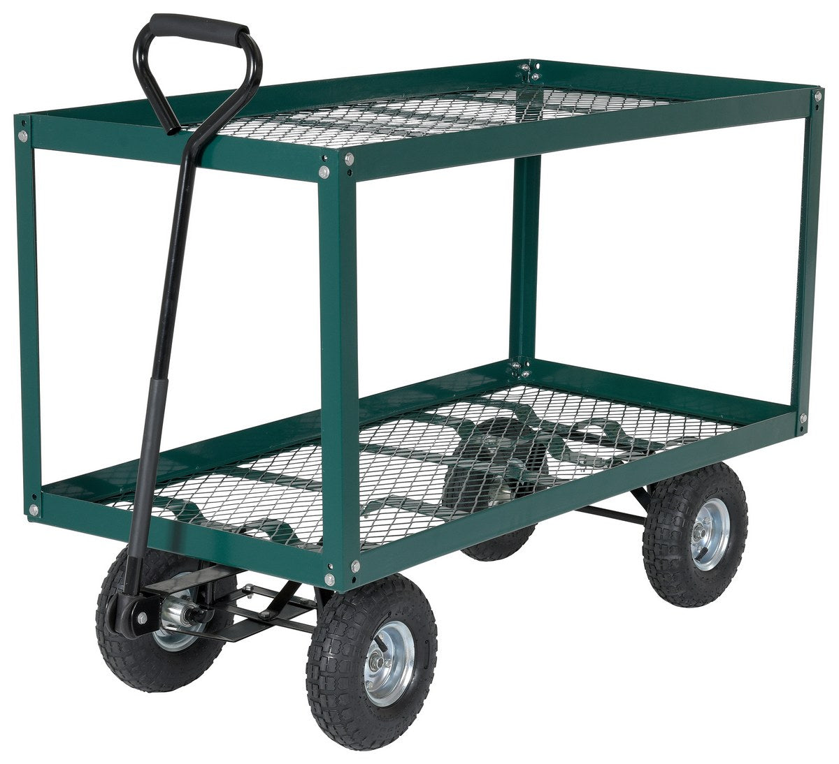 300 Lb. Steel Landscape Cart with Two Shelves – LSC-2448-SC – Vestil ...