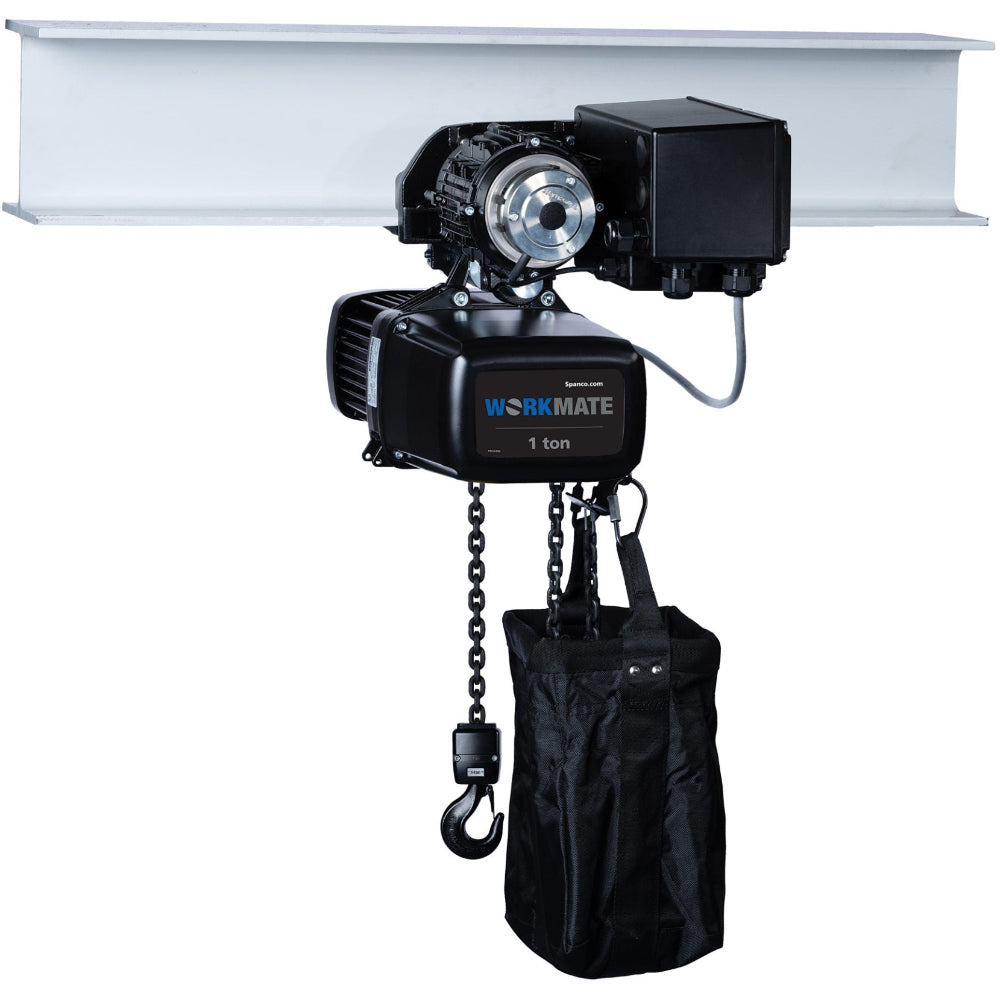 4 ton Electric Chain Hoist - Two Speed 460v Three Phase - Motorized Tr ...
