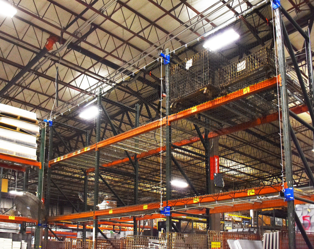 Rack Netting w/ Offset Brackets - 12ft Width - 4" Netting - Eagle Mate