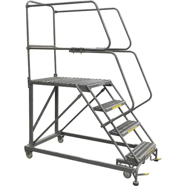 Mobile Work Platform - Heavy Duty - 4 Step, Handrails - Ballymore ...