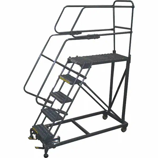 Mobile Work Platform - Heavy Duty - 5 Step, Handrails - Ballymore ...