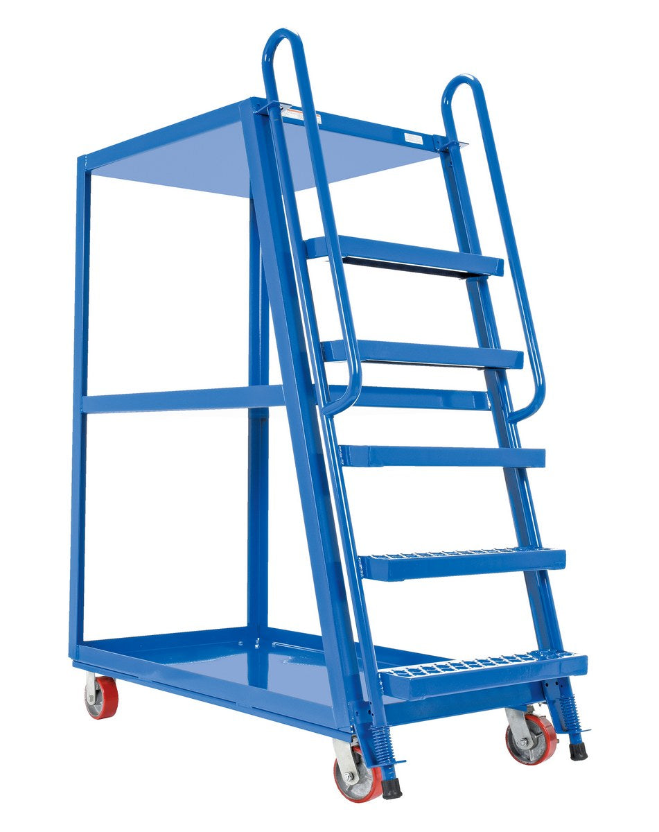 1,000 Lb Steel High Frame Cart with Polyurethane On Steel Casters – SP ...