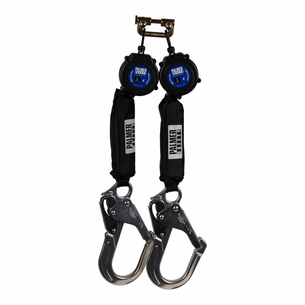 6 ft Twin SRL, Webbing w/ Aluminum Rebar Hooks - Palmer Safety ...