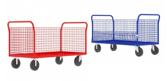 Platform Cage Cart - 3-Sided - Ultra Heavy Duty - Valley Craft ...