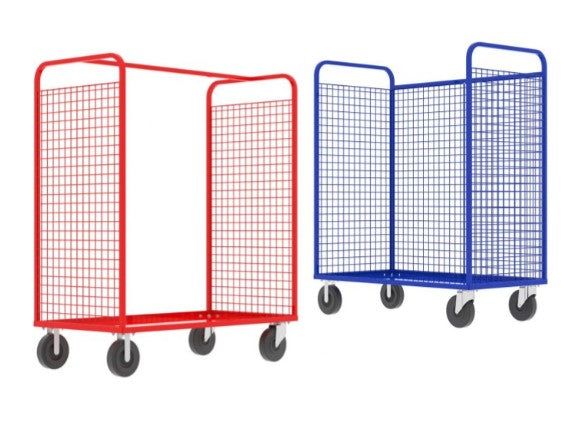 Stock Picking Cage Cart - 3-Sided - Ultra Heavy Duty - Valley Craft ...