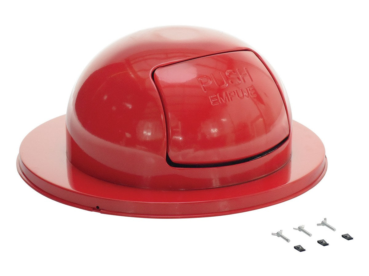 55 Gallon Steel Waste Disposal Top – Red – TRASH-TOP-RD – Vestil ...