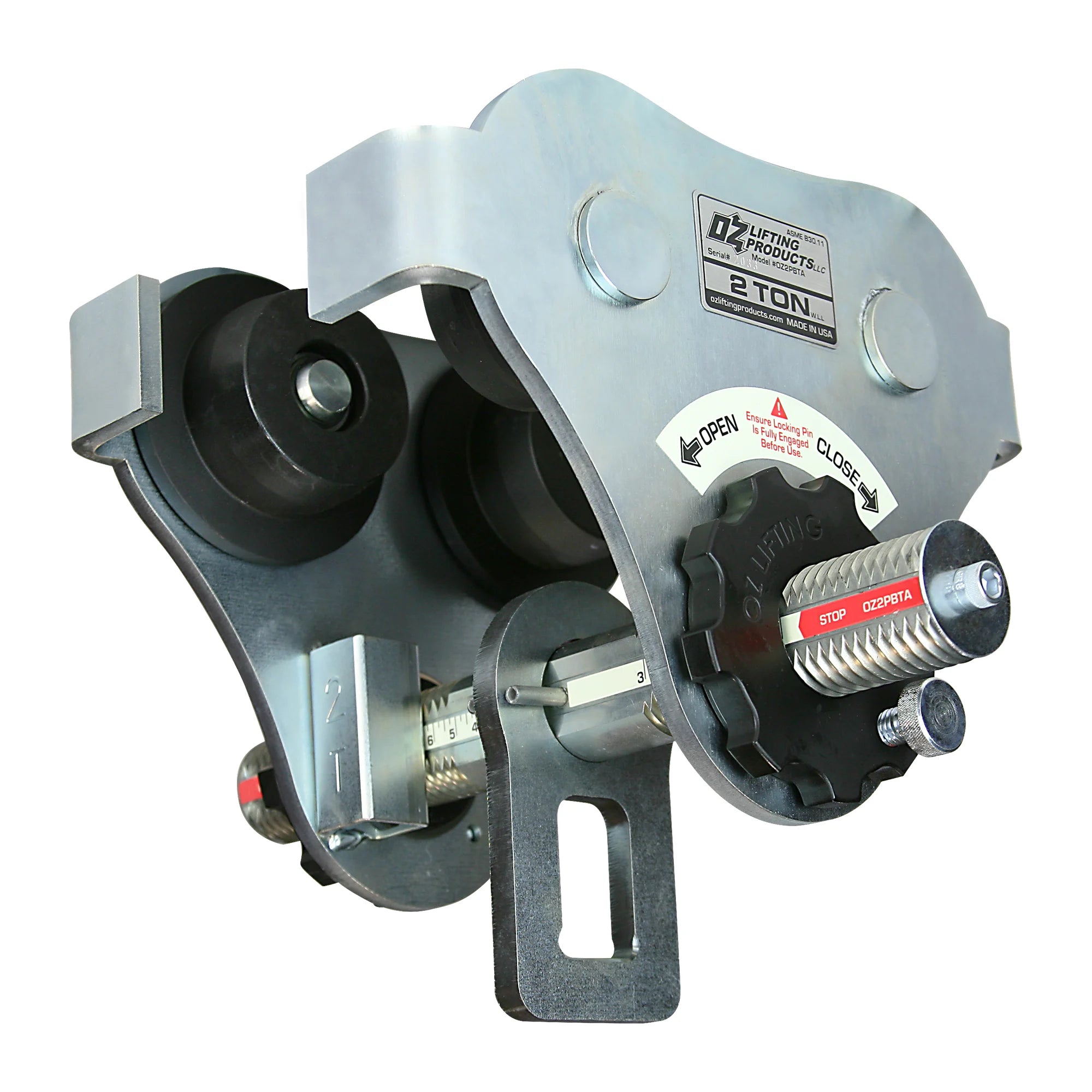 2 ton Push Trolley - USA Made - OZ Lifting – Industrial ProShop