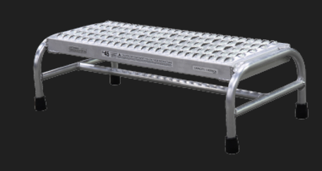 Step Stand - Aluminum, 1 Step - 30" Tread Width - Cotterman ...