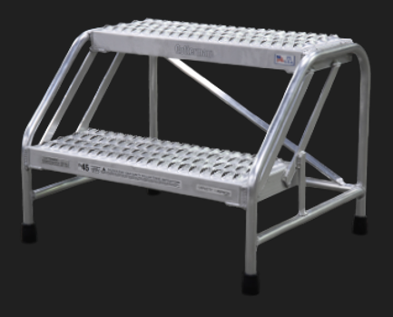 Step Stand - Aluminum, 1 Step - 30" Tread Width - Cotterman