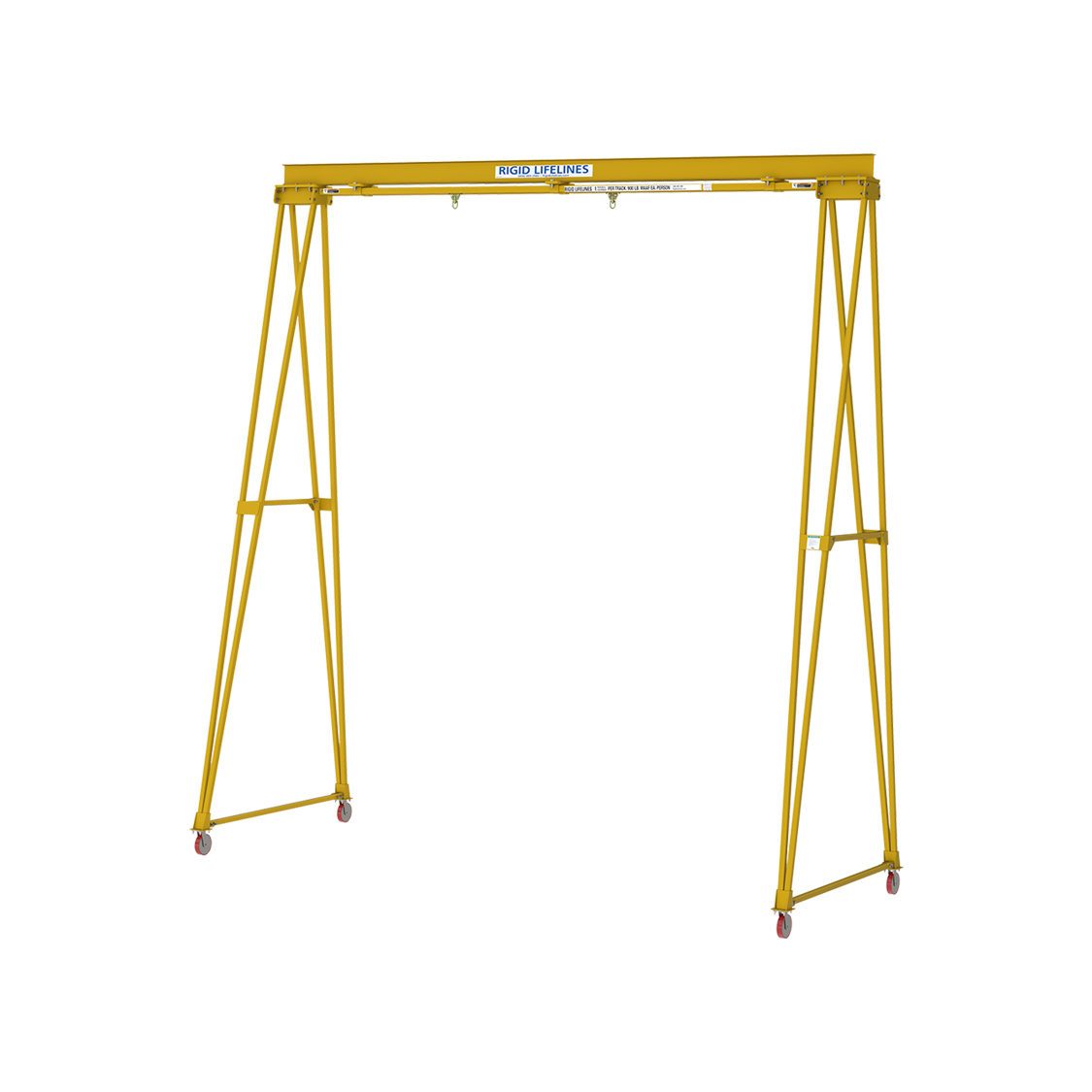 Rolling A-Frame Fall Protection, 2-Person, 20' Wide, 30' Height ...