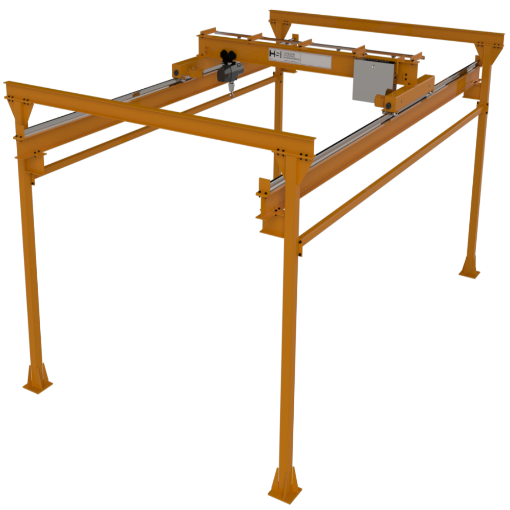 3 ton Top Running Bridge Crane - Freestanding - Motorized – Industrial ...