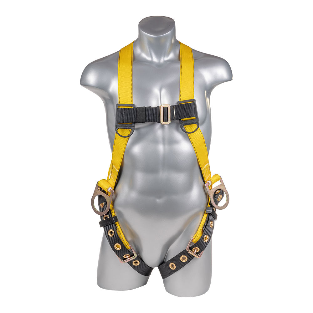 Safety Harness, 3pt., Grommet Legs, Back/Side D-Rings - Palmer Safety ...