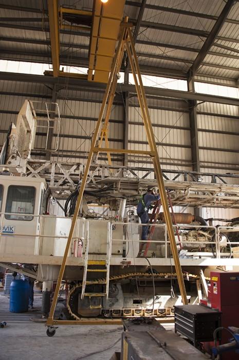 Rolling A-Frame Fall Protection, 2-Person, 20' Wide, 25' Height