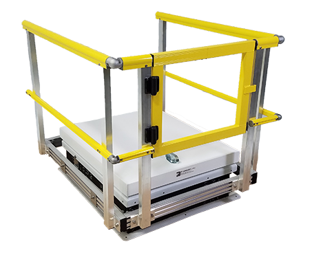 Roof Hatch Guardrail w/ Swing Gate, Aluminum – Industrial ProShop