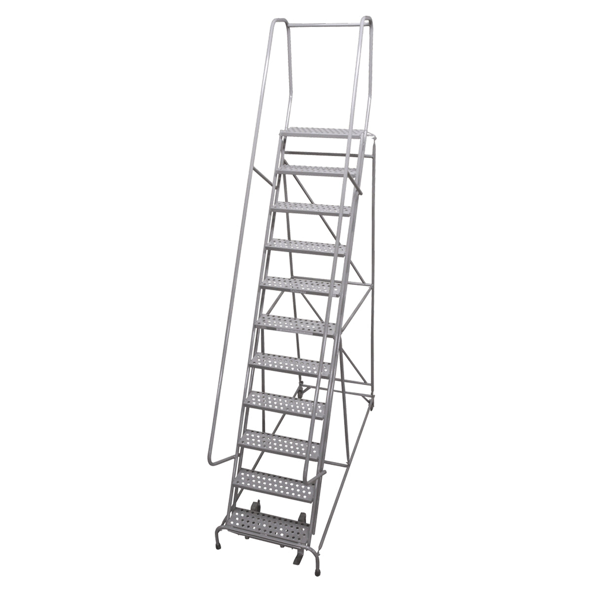 Rolling Ladder - Series 1000 - 11 Step, Handrails - Cotterman ...