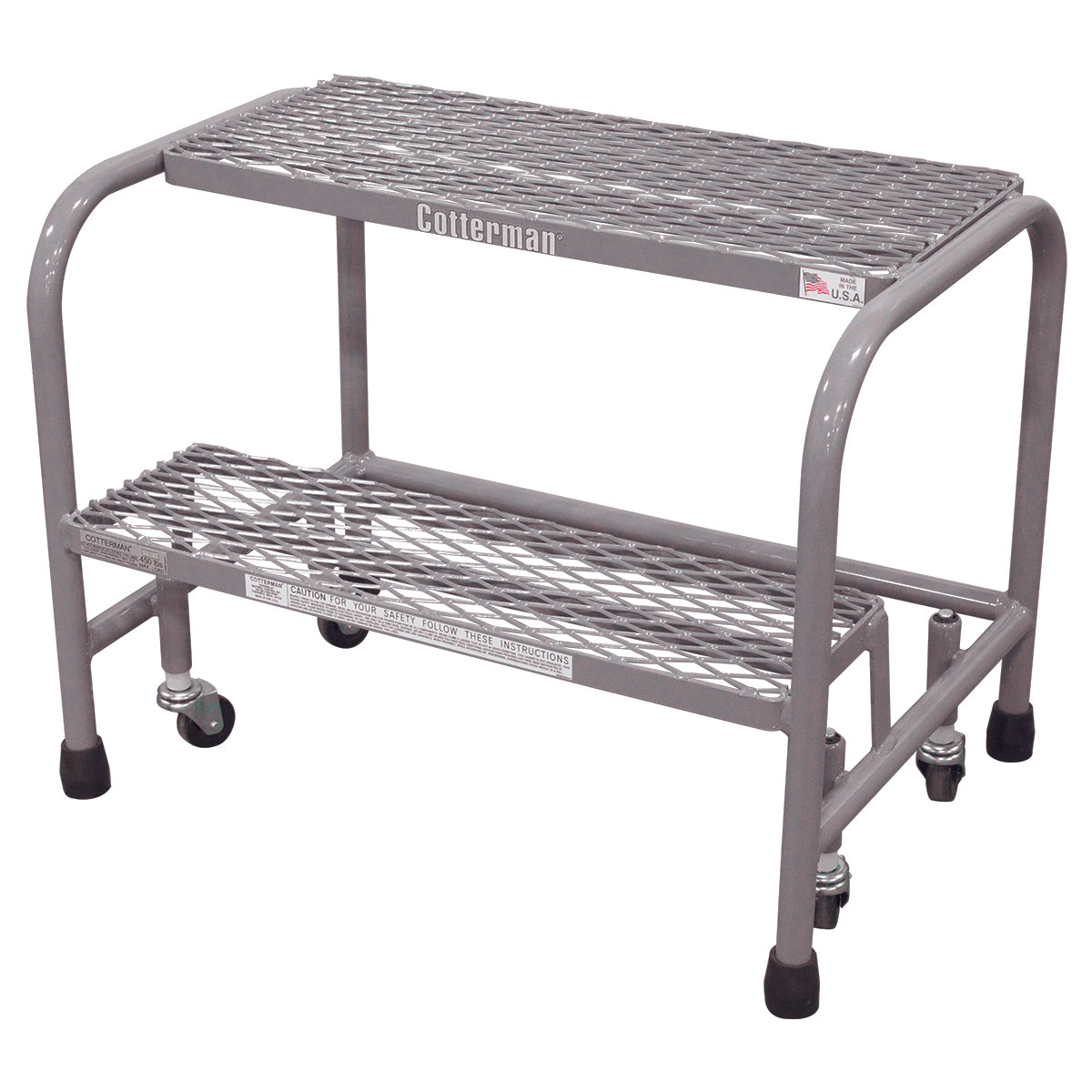 Rolling Ladder - Series 1000 - 2 Step, No Handrails - Cotterman ...