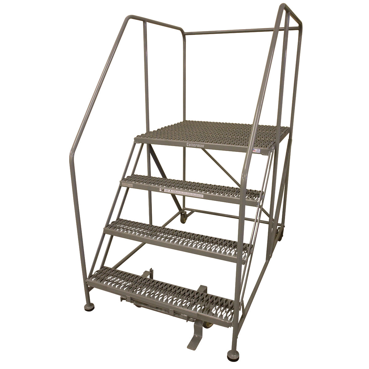 Work Platform - Series WP - 4 Step, Handrails - Cotterman – Industrial ...