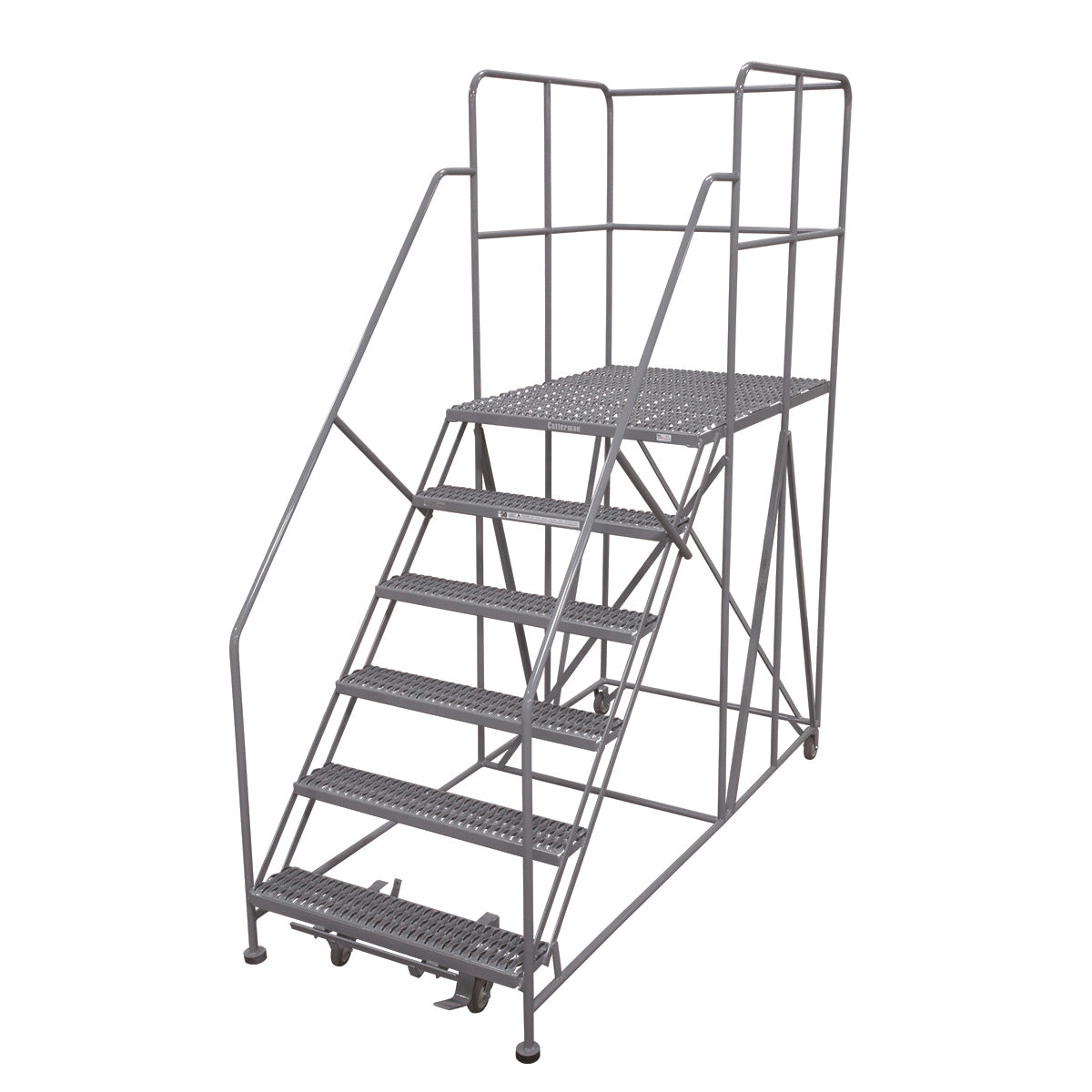 Work Platform - Series WP - 6 Step, Handrails - Cotterman – Industrial ...